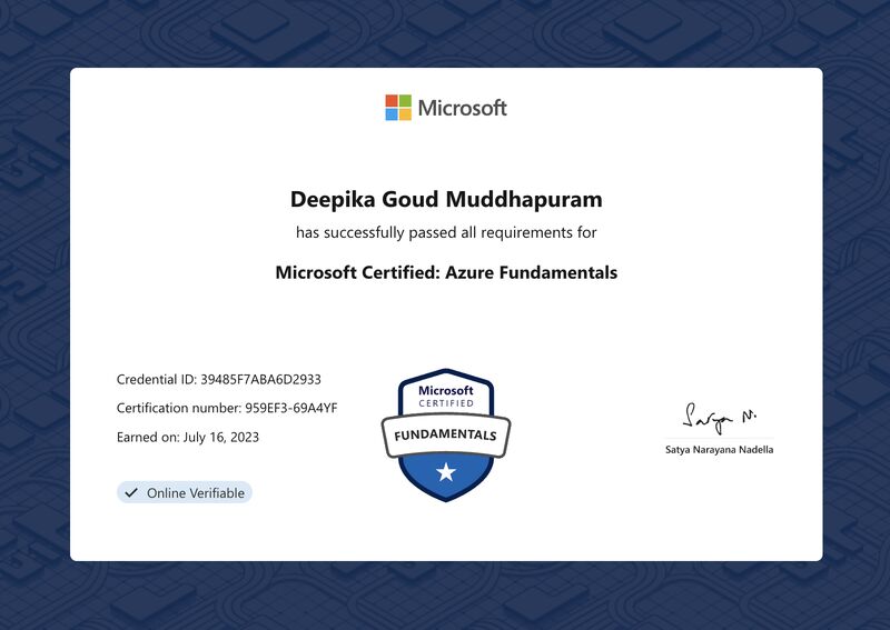 Deepika Goud on LinkedIn: I’m happy to share that I’ve obtained a new ... Deepika Goud on LinkedIn: I’m happy to share that I’ve obtained a new ...