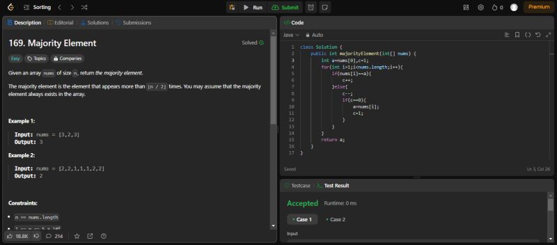 Krithika D H on LinkedIn: #30daycodingchallenge #leetcode #java Krithika D H on LinkedIn: #30daycodingchallenge #leetcode #java