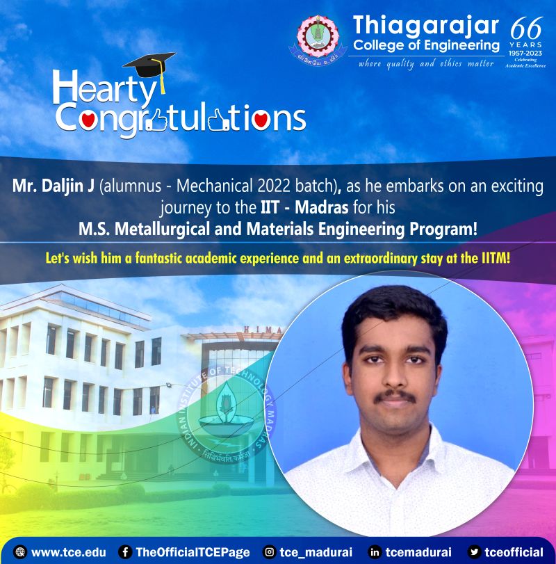 Thiagarajar College of Engineering on LinkedIn: #tce # ... Thiagarajar College of Engineering on LinkedIn: #tce # ...