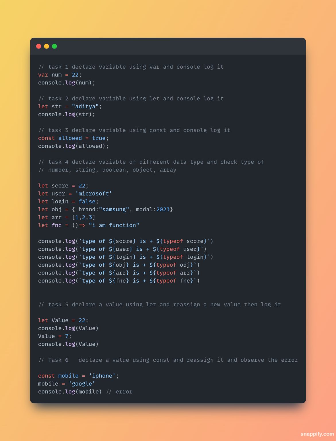 Aditya Bhojane on LinkedIn: #day1 #javascript #codingchallenge # ... Aditya Bhojane on LinkedIn: #day1 #javascript #codingchallenge # ...