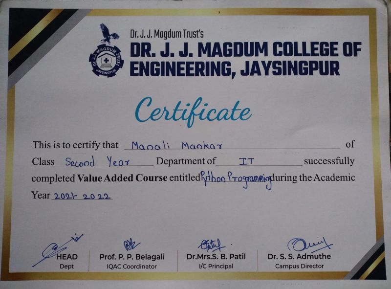 Manali Mankar on LinkedIn: #python Manali Mankar on LinkedIn: #python