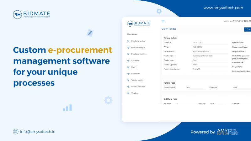 AMY Softech Pvt Ltd on LinkedIn: #procurement #bidmate AMY Softech Pvt Ltd on LinkedIn: #procurement #bidmate