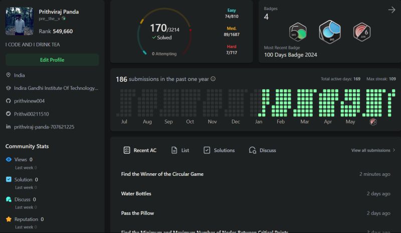 Prithviraj Panda on LinkedIn: #leetcode #codenewbie #dsa #cpp # ... Prithviraj Panda on LinkedIn: #leetcode #codenewbie #dsa #cpp # ...