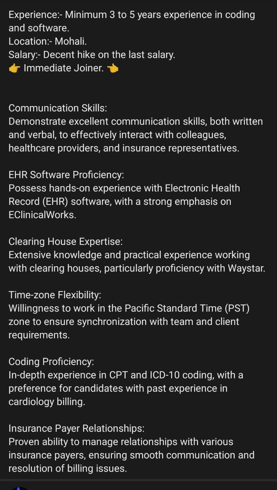 Mohit Mahajan on LinkedIn: #urgenthiring Mohit Mahajan on LinkedIn: #urgenthiring
