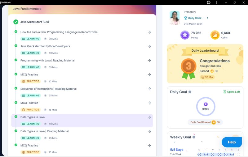 Prasanthi Chenna on LinkedIn: #100daysofcode #nxtwave #ccbp # ... Prasanthi Chenna on LinkedIn: #100daysofcode #nxtwave #ccbp # ...