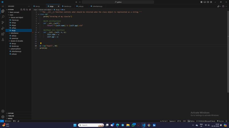 KAPIL GOLE on LinkedIn: #python #objectorientedprogramming # ... KAPIL GOLE on LinkedIn: #python #objectorientedprogramming # ...