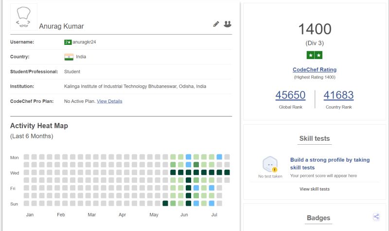 Anurag Kumar on LinkedIn: #codechef #competitiveprogramming # ... Anurag Kumar on LinkedIn: #codechef #competitiveprogramming # ...