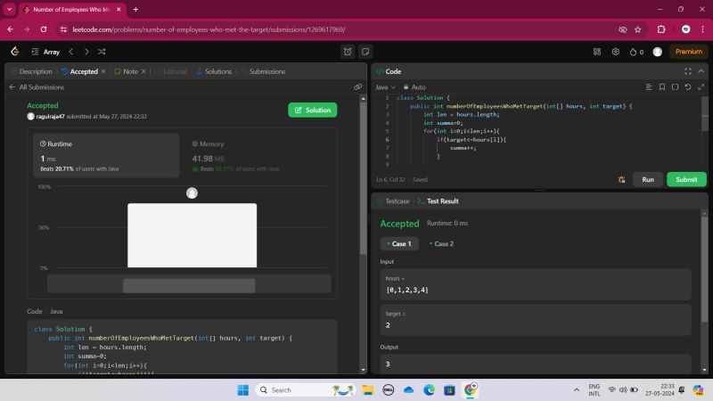 Ragul Raja on LinkedIn: #day24 #30daysofproblemsolving #leetcode… Ragul Raja on LinkedIn: #day24 #30daysofproblemsolving #leetcode…