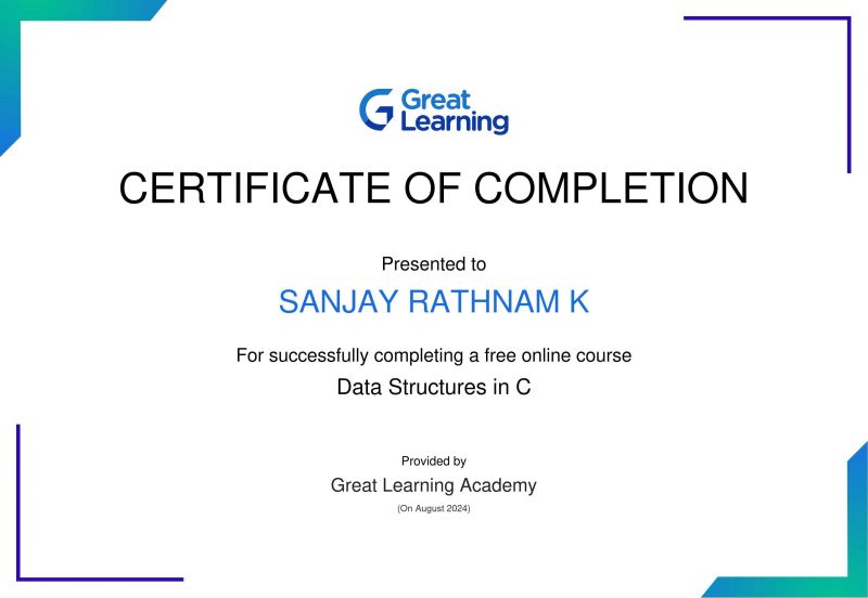SANJAY RATHNAM K on LinkedIn: #continuouslearning #datastructures # ... SANJAY RATHNAM K on LinkedIn: #continuouslearning #datastructures # ...