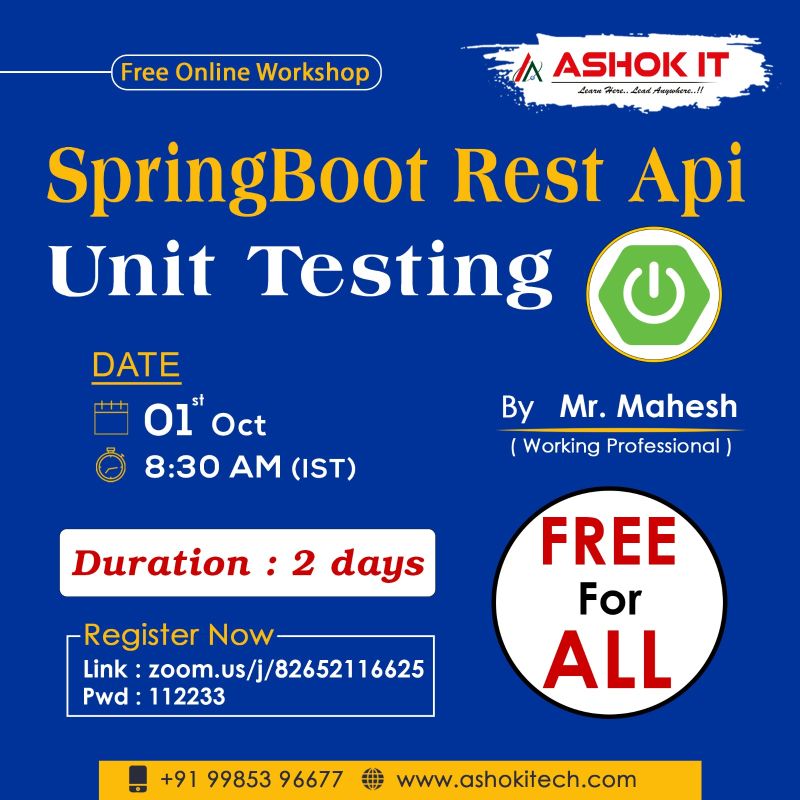Ashok IT on LinkedIn: #restapi #python #javascript #api #programming # ... Ashok IT on LinkedIn: #restapi #python #javascript #api #programming # ...