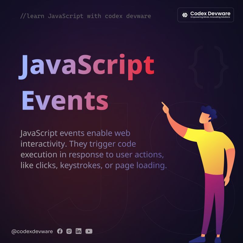 Codex Devware on LinkedIn: #javascripttips #javascript #events Codex Devware on LinkedIn: #javascripttips #javascript #events