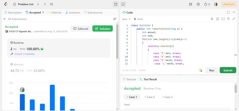 Vignesh Abranantham T on LinkedIn: #leetcode #100daysofcode # ... Vignesh Abranantham T on LinkedIn: #leetcode #100daysofcode # ...