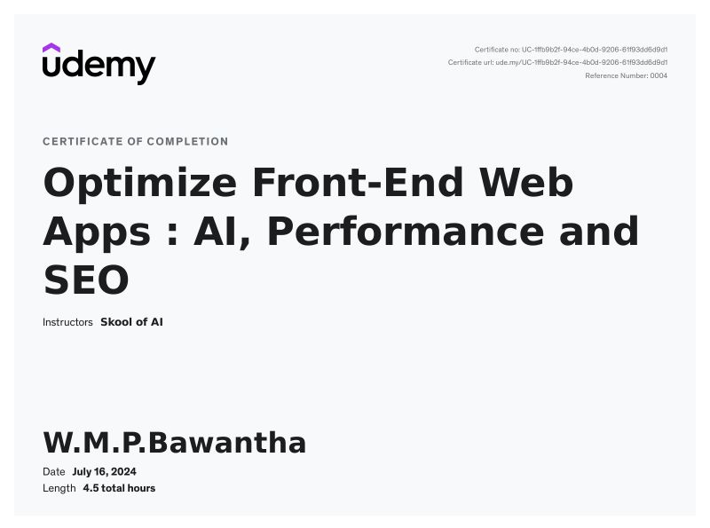 Bawantha Wanninayka on LinkedIn: Master HTML, CSS, JavaScript, React ... Bawantha Wanninayka on LinkedIn: Master HTML, CSS, JavaScript, React ...