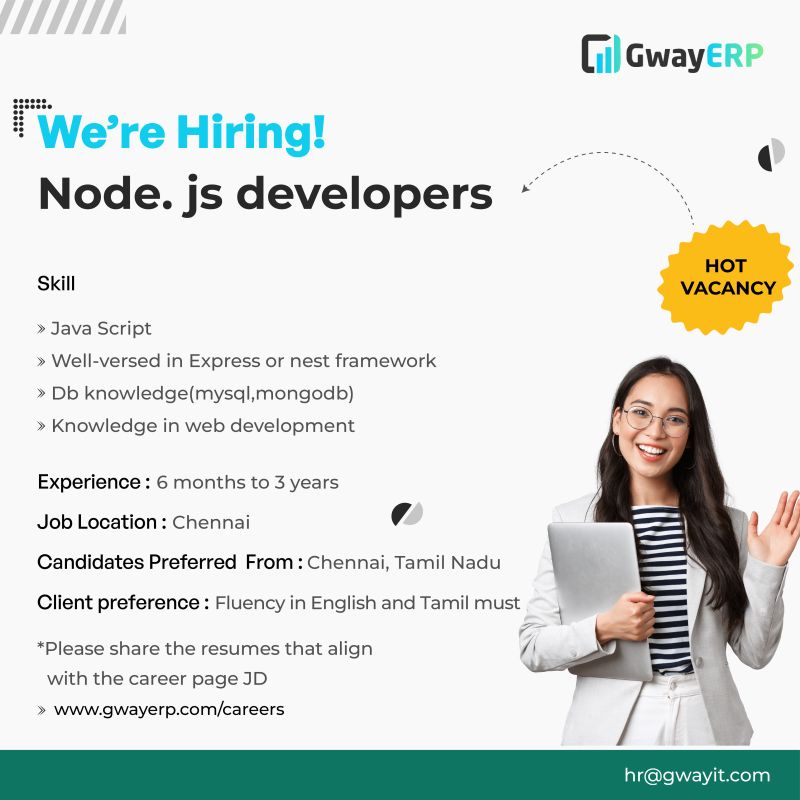 GwayERP on LinkedIn: #nodejs #javascript #webdevelopment #fullstack # ... GwayERP on LinkedIn: #nodejs #javascript #webdevelopment #fullstack # ...