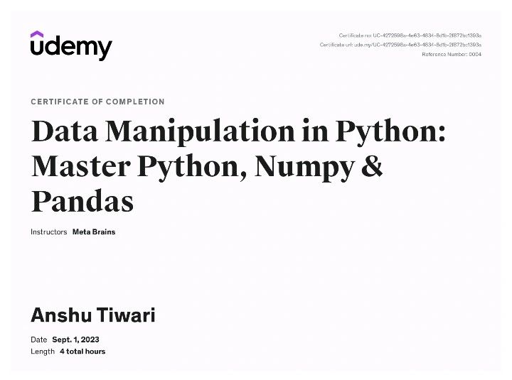 Anshu Tiwari on LinkedIn: #python #pythonprogramming #learning #udemy Anshu Tiwari on LinkedIn: #python #pythonprogramming #learning #udemy