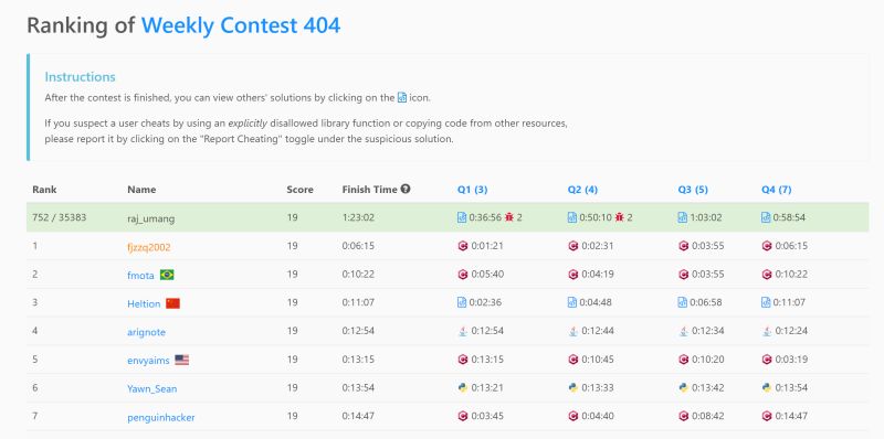 Umang Raj on LinkedIn: #leetcode #codingchallenges #problemsolving # ... Umang Raj on LinkedIn: #leetcode #codingchallenges #problemsolving # ...