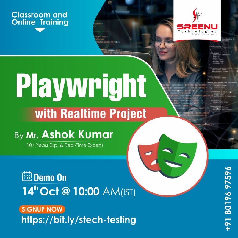 Sreenu Technologies on LinkedIn: #demo #freeclass #tutorial #testing # ... Sreenu Technologies on LinkedIn: #demo #freeclass #tutorial #testing # ...