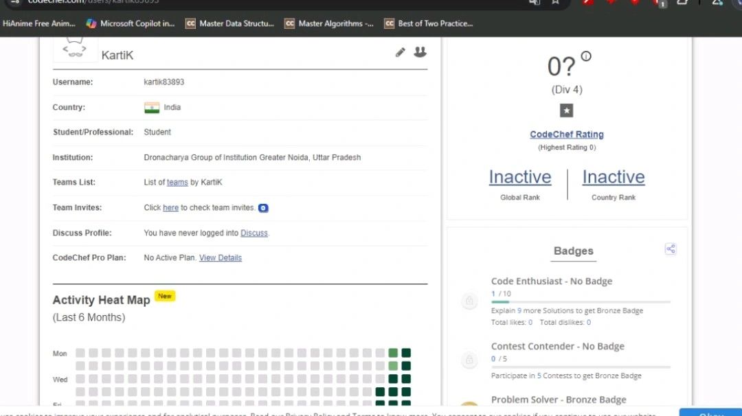 KartiK Kumar on LinkedIn: #codechef #milestoneachieved # ... KartiK Kumar on LinkedIn: #codechef #milestoneachieved # ...
