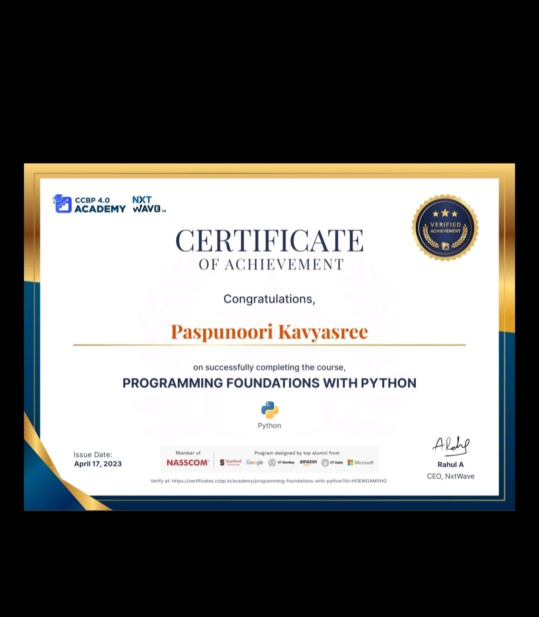 Paspunoori Kavyasree on LinkedIn: #nxtwave #pythonprogramming #coding # ... Paspunoori Kavyasree on LinkedIn: #nxtwave #pythonprogramming #coding # ...