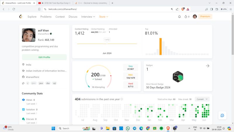 ASIF KHAN on LinkedIn: #leetcode #problemsolving #codingjourney ASIF KHAN on LinkedIn: #leetcode #problemsolving #codingjourney
