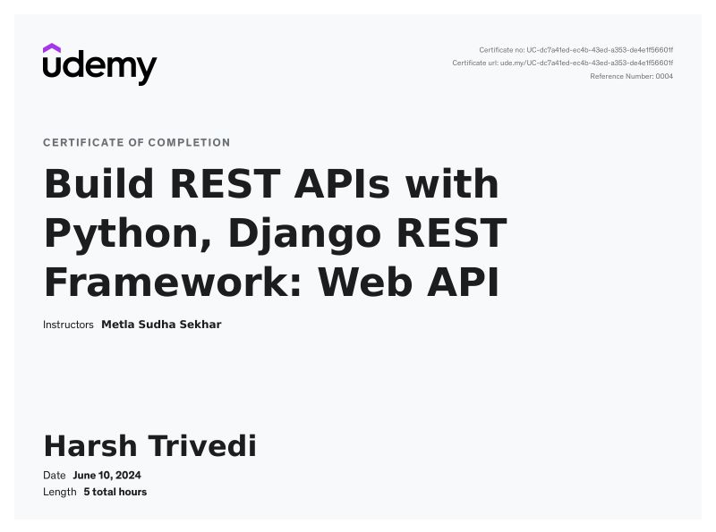 Harsh Trivedi on LinkedIn: #python #django #postgresql #postman # ... Harsh Trivedi on LinkedIn: #python #django #postgresql #postman # ...