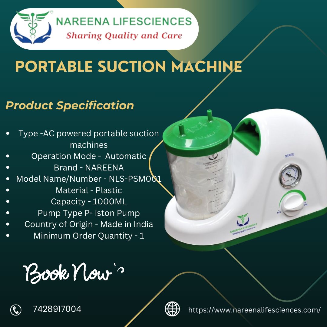 Nareena Lifesciences Pvt.Limited on LinkedIn: Nareena Portable Suction ... Nareena Lifesciences Pvt.Limited on LinkedIn: Nareena Portable Suction ...