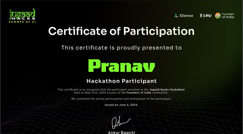 Pranav Vats on LinkedIn: Grateful to Jugaad Hacks for giving this ... Pranav Vats on LinkedIn: Grateful to Jugaad Hacks for giving this ...