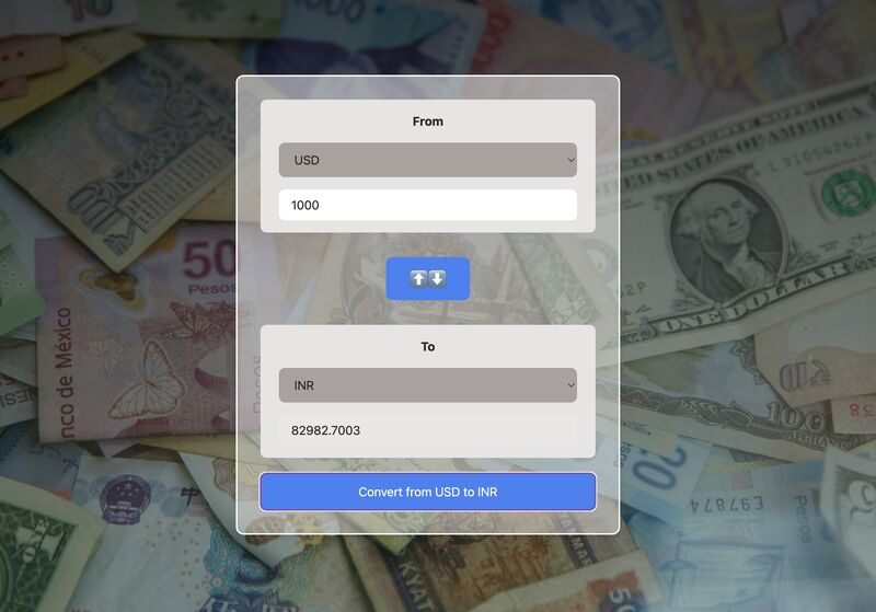 Day 16 of #30Days30ReactProjects: Currency Converter App built with ... Day 16 of #30Days30ReactProjects: Currency Converter App built with ...