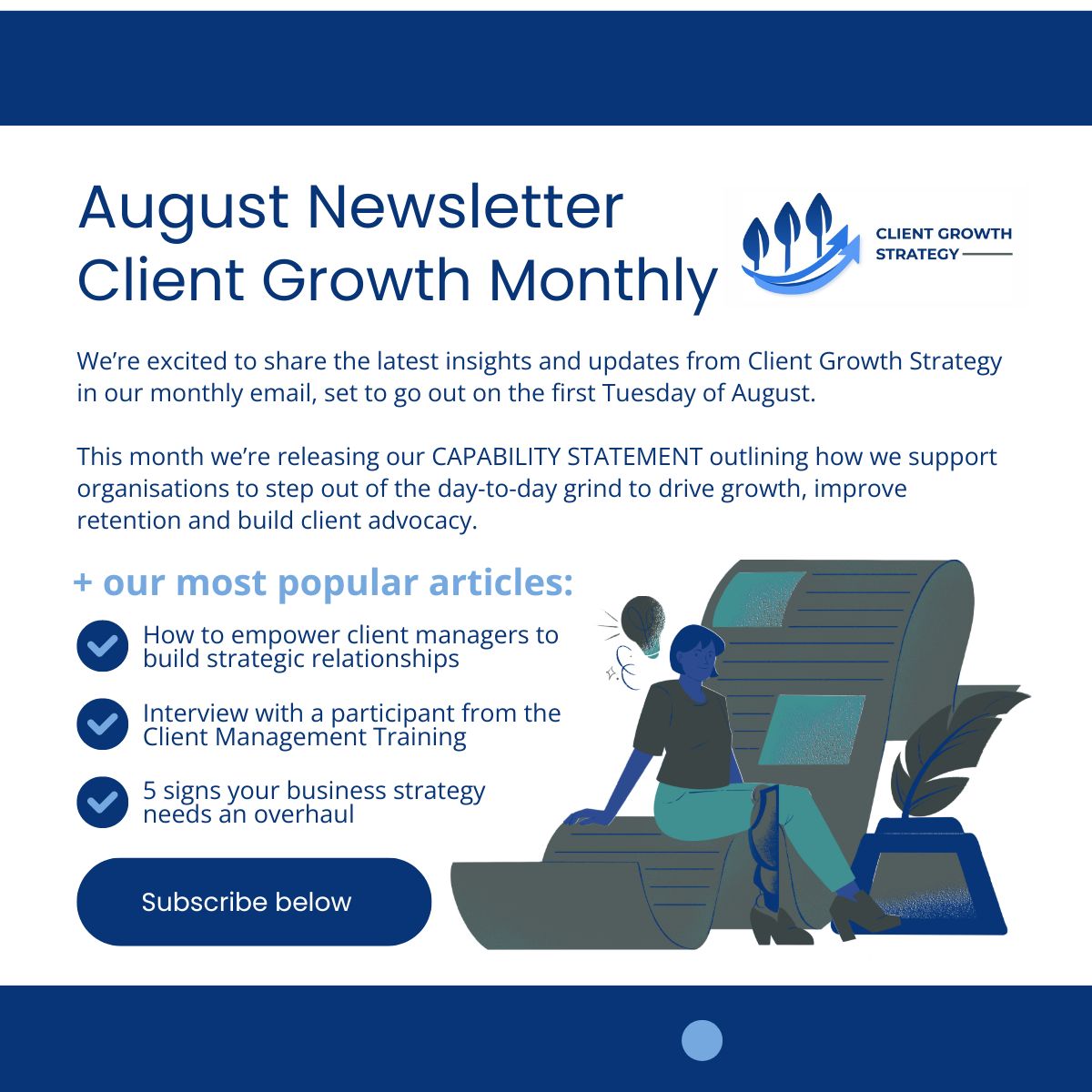 Client Growth Strategy on LinkedIn: #businessgrowth #monthlynewsletter ... Client Growth Strategy on LinkedIn: #businessgrowth #monthlynewsletter ...
