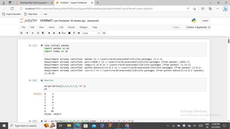RAPAKA RAVIKANTH on LinkedIn: Task 40 Practice Pandas Task 41 Revise ... RAPAKA RAVIKANTH on LinkedIn: Task 40 Practice Pandas Task 41 Revise ...