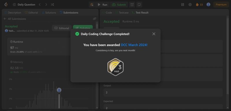 Yashkant Sharma on LinkedIn: #leetcode #marchbadge #problemsolving Yashkant Sharma on LinkedIn: #leetcode #marchbadge #problemsolving