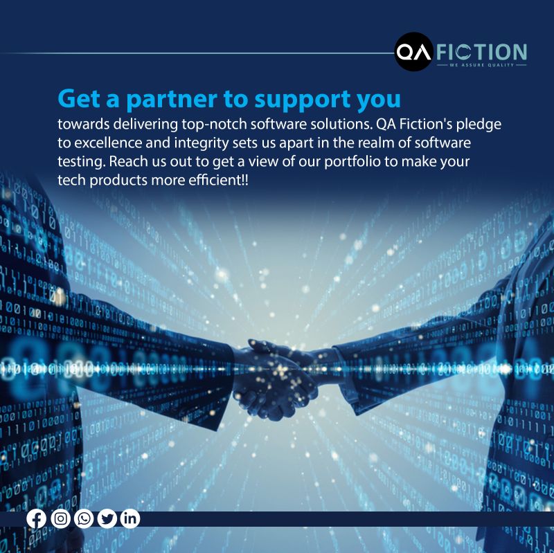 QA Fiction on LinkedIn: #softwaretesting #qaexcellence #techpartnership ... QA Fiction on LinkedIn: #softwaretesting #qaexcellence #techpartnership ...