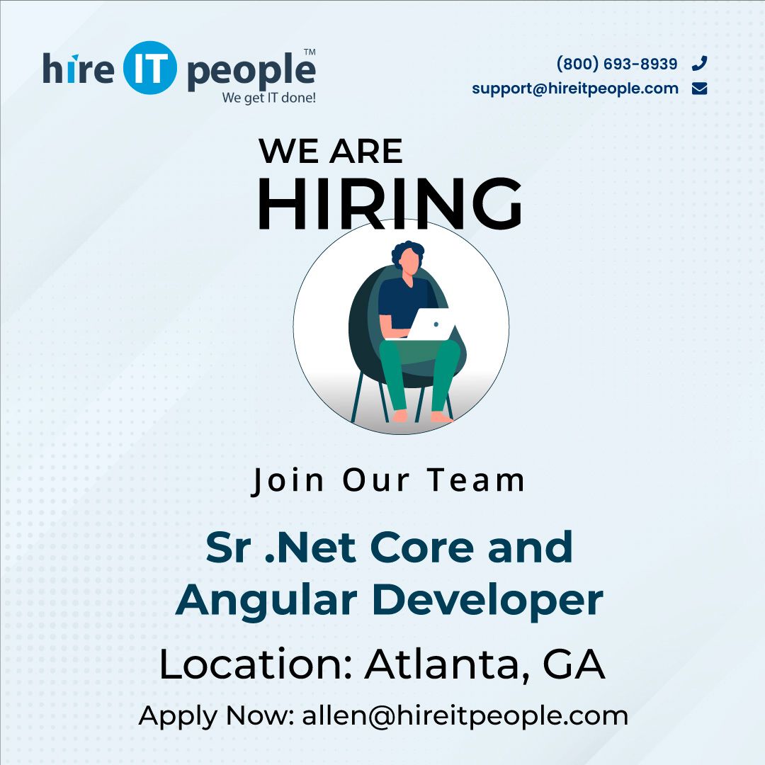 Hire IT People, Inc on LinkedIn: #dotnetjobs #coreangularjobs # ... Hire IT People, Inc on LinkedIn: #dotnetjobs #coreangularjobs # ...