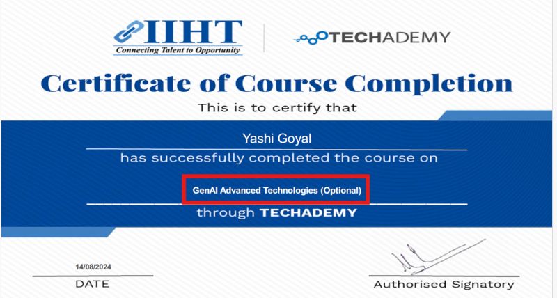 Yashi Goyal on LinkedIn: #generativeai #ai #innovation Yashi Goyal on LinkedIn: #generativeai #ai #innovation