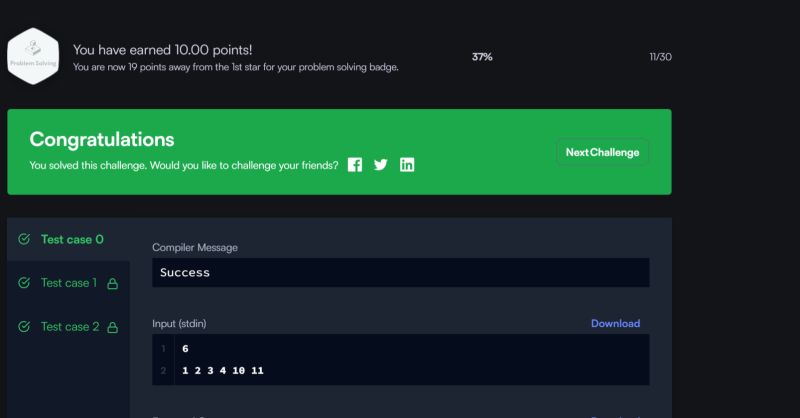 Alok Yadav on LinkedIn: #hackerrank #coding #problemsolving # ... Alok Yadav on LinkedIn: #hackerrank #coding #problemsolving # ...