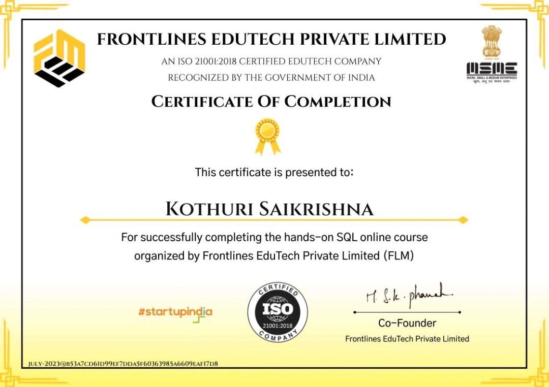 Saikrishna Kothuri on LinkedIn: #sql #sqlskills #sqllearning # ... Saikrishna Kothuri on LinkedIn: #sql #sqlskills #sqllearning # ...
