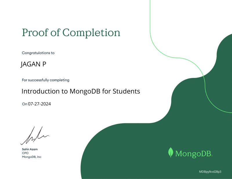 JAGAN .P on LinkedIn: #mongodb #nosql #datamanagement #databasetechnology… JAGAN .P on LinkedIn: #mongodb #nosql #datamanagement #databasetechnology…