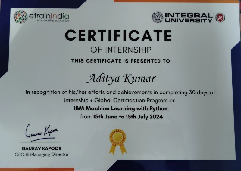 Aditya Kumar on LinkedIn: #machinelearning #python #certification # ... Aditya Kumar on LinkedIn: #machinelearning #python #certification # ...
