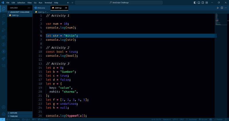 Nitin Gumber on LinkedIn: #javascript #codingchallenge #learntocode ... Nitin Gumber on LinkedIn: #javascript #codingchallenge #learntocode ...