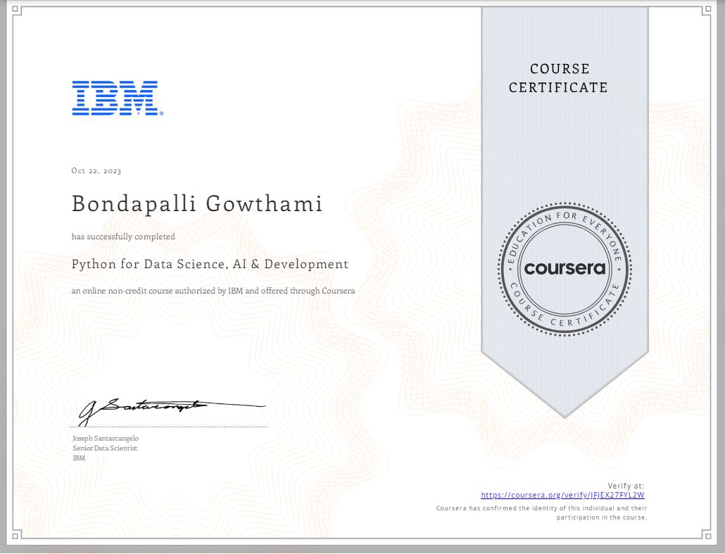 Gowthami Bondapalli on LinkedIn: #python #datascience #ai #development ... Gowthami Bondapalli on LinkedIn: #python #datascience #ai #development ...
