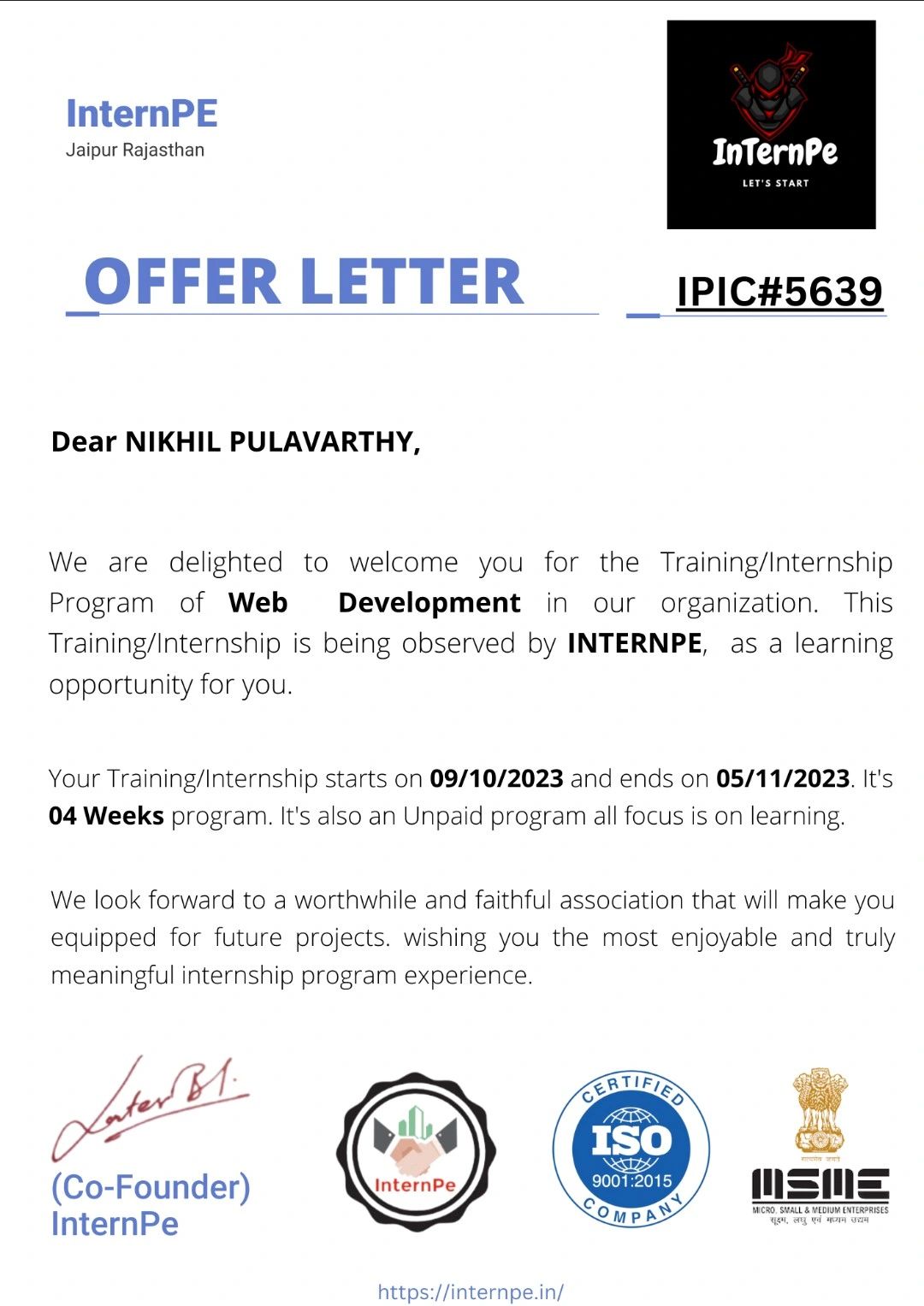 Nikhil Pulavarthy on LinkedIn: I am happy to share that I am going to ... Nikhil Pulavarthy on LinkedIn: I am happy to share that I am going to ...