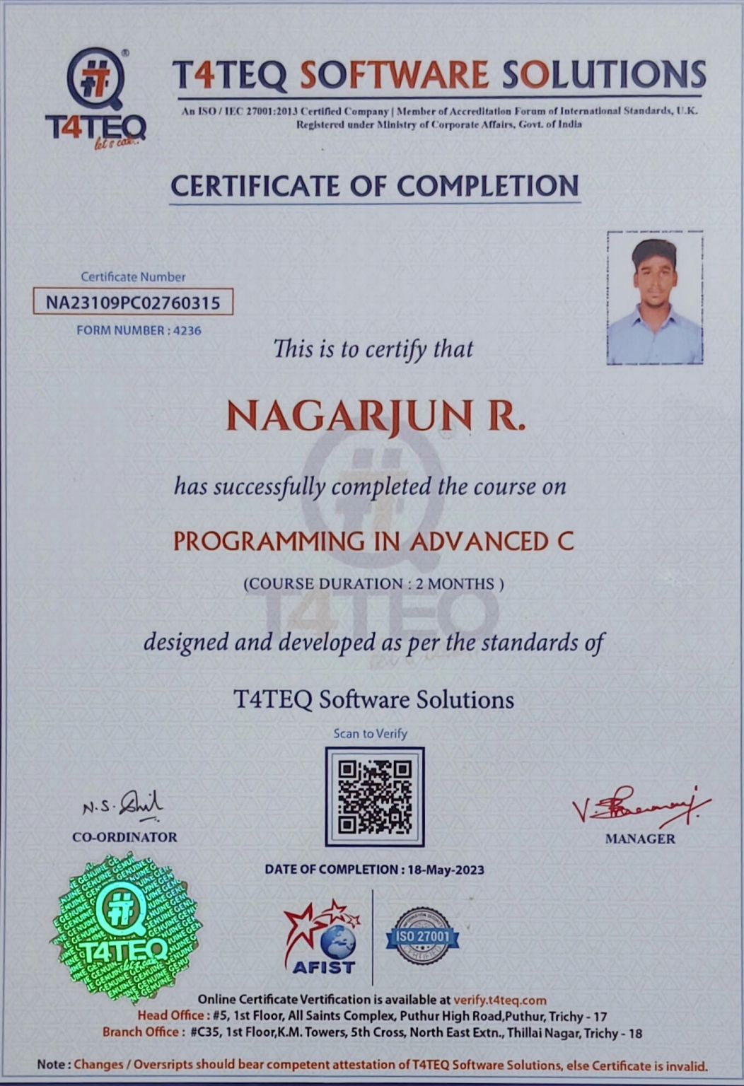 NAGARJUN R on LinkedIn: #cprogramming #careergrowth #t4teq # ... NAGARJUN R on LinkedIn: #cprogramming #careergrowth #t4teq # ...