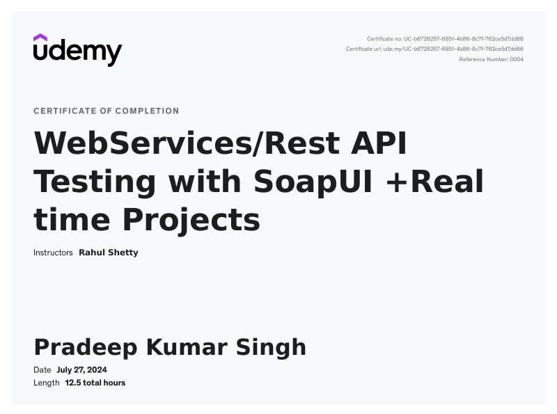 Pradeep Kumar Singh on LinkedIn: #webservices #restapi #soapui # ... Pradeep Kumar Singh on LinkedIn: #webservices #restapi #soapui # ...