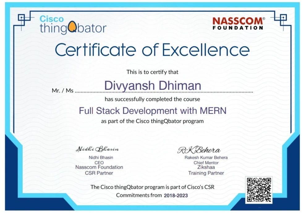 Divyansh Dhiman on LinkedIn: #mernstack #mern #merndeveloper Divyansh Dhiman on LinkedIn: #mernstack #mern #merndeveloper