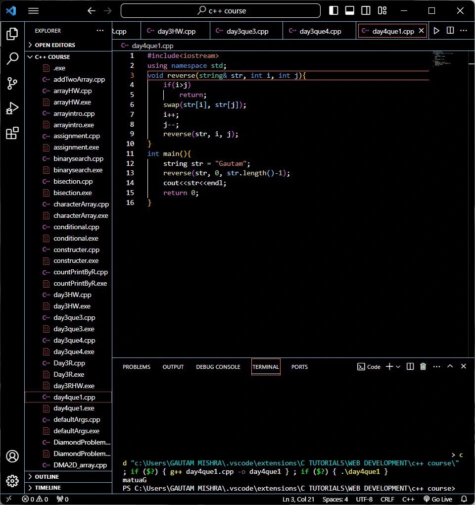 Gautam Mishra on LinkedIn: #day24 #120daysofcode #dsa #cpp # ... Gautam Mishra on LinkedIn: #day24 #120daysofcode #dsa #cpp # ...