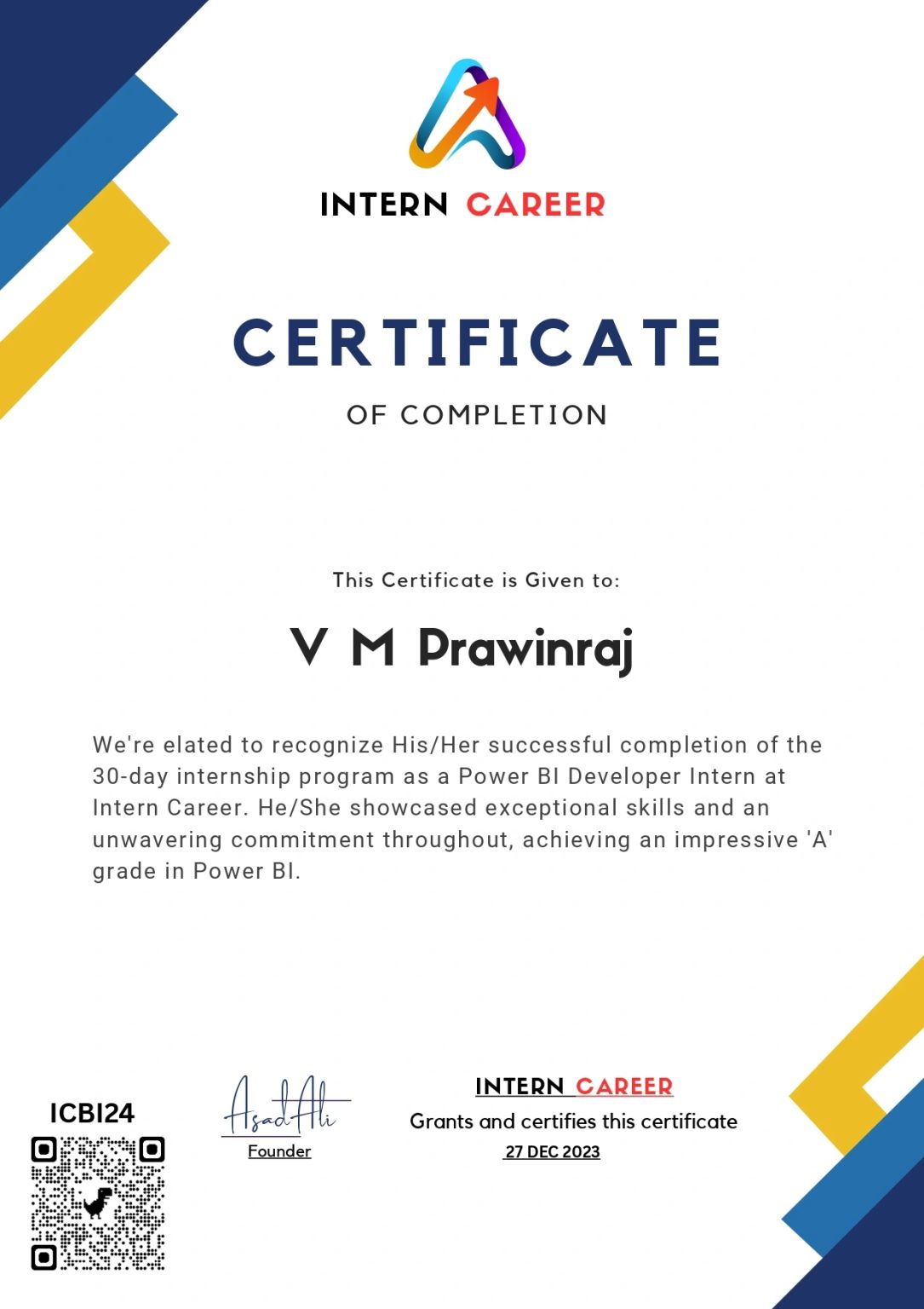Prawin raj on LinkedIn: #interncareer #artificialintelligence #python # ... Prawin raj on LinkedIn: #interncareer #artificialintelligence #python # ...