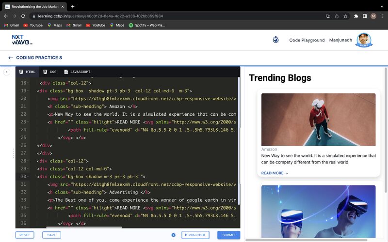 Manjunadh Yekula on LinkedIn: #html #css Manjunadh Yekula on LinkedIn: #html #css