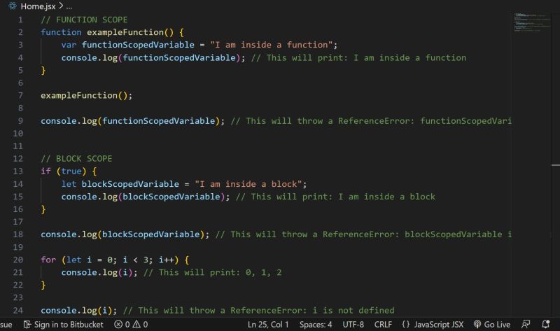 HANUMESH KULKARNI on LinkedIn: FUNCTION SCOPE || BLOCK SCOPE. In ... HANUMESH KULKARNI on LinkedIn: FUNCTION SCOPE || BLOCK SCOPE. In ...