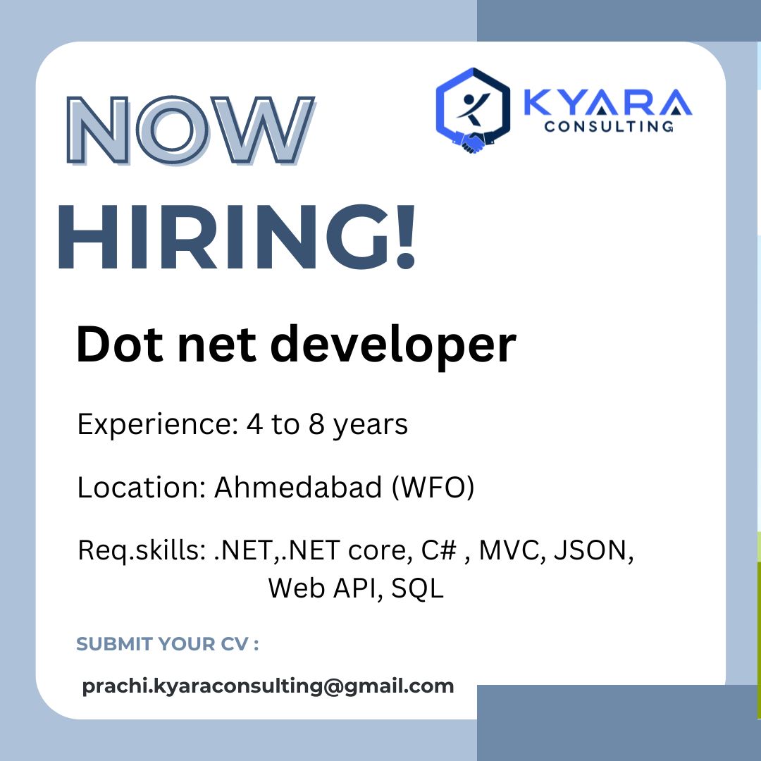 Prachi Jamod on LinkedIn: #dotnetdeveloper #dotnetcore #mvc #json # ... Prachi Jamod on LinkedIn: #dotnetdeveloper #dotnetcore #mvc #json # ...
