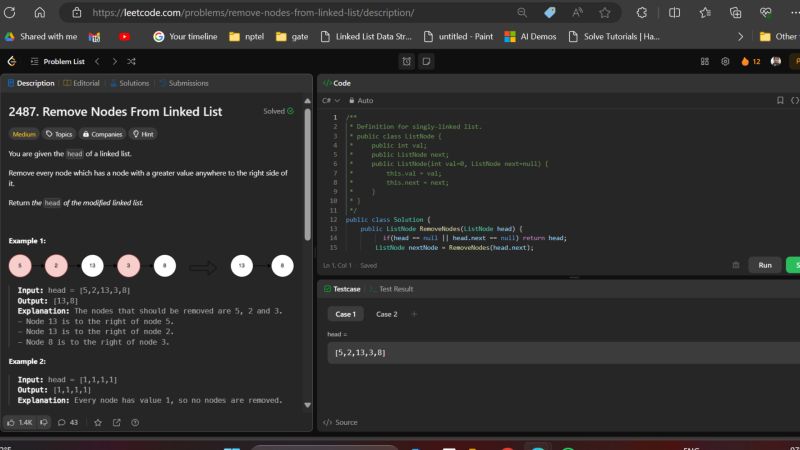 Arjun Sharma on LinkedIn: 2487. Remove Nodes From Linked List You are ... Arjun Sharma on LinkedIn: 2487. Remove Nodes From Linked List You are ...